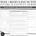 EDITABLE Botox Consent Forms, Nurse Injector Template, Medspa Template ...