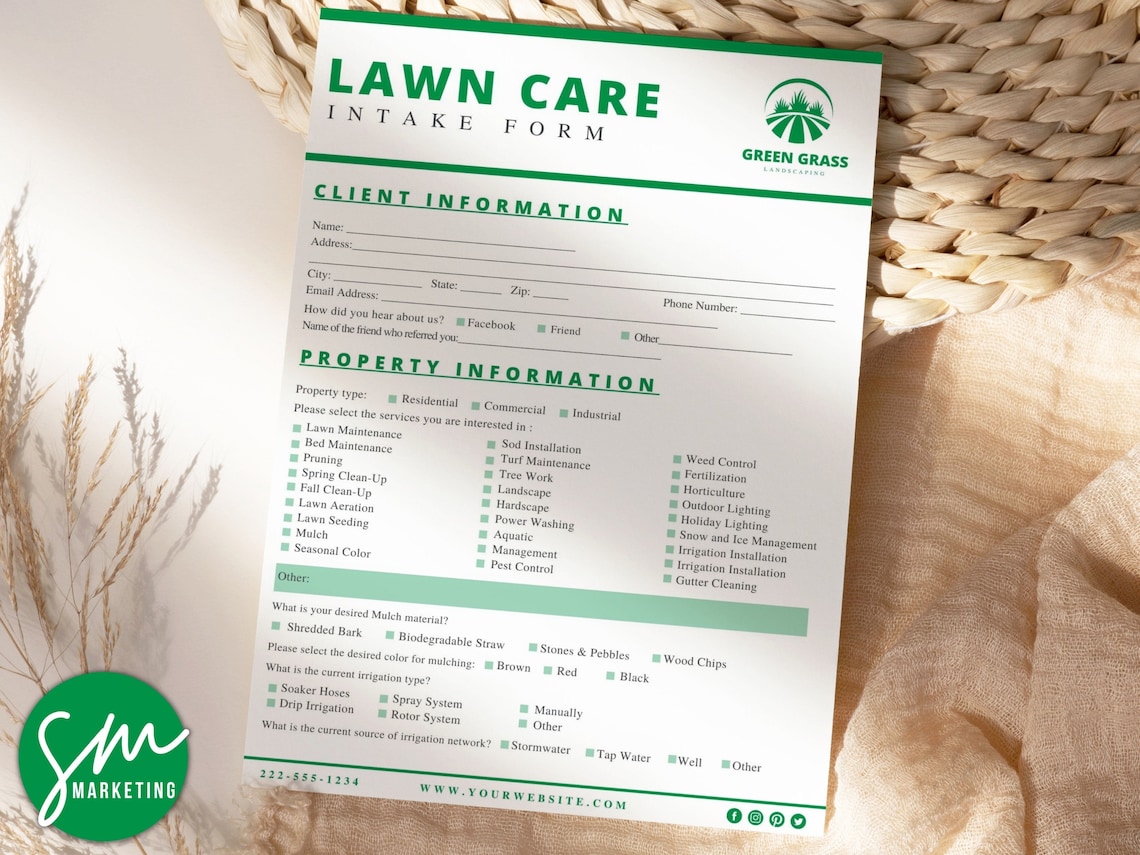 Landscaping Form BUNDLE, Landscaping Contract, Landscaping Template ...