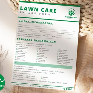 Landscaping Form BUNDLE, Landscaping Contract, Landscaping Template ...