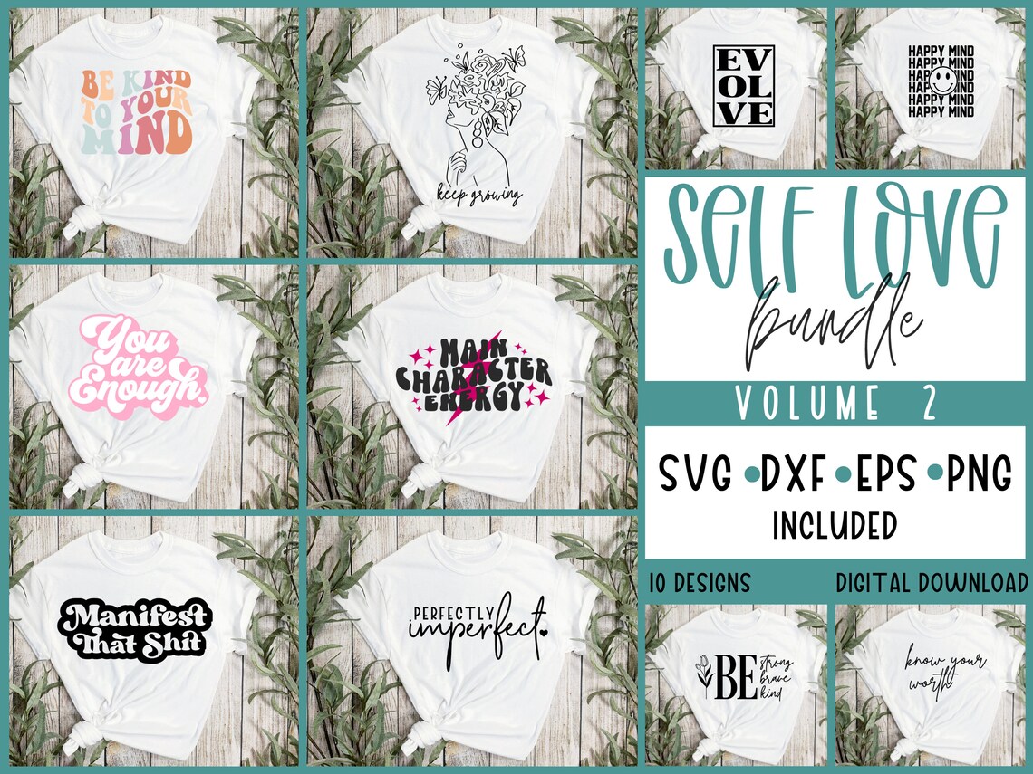 Self Love Svg Bundle 2 Inspirational Svg Bundle - Etsy