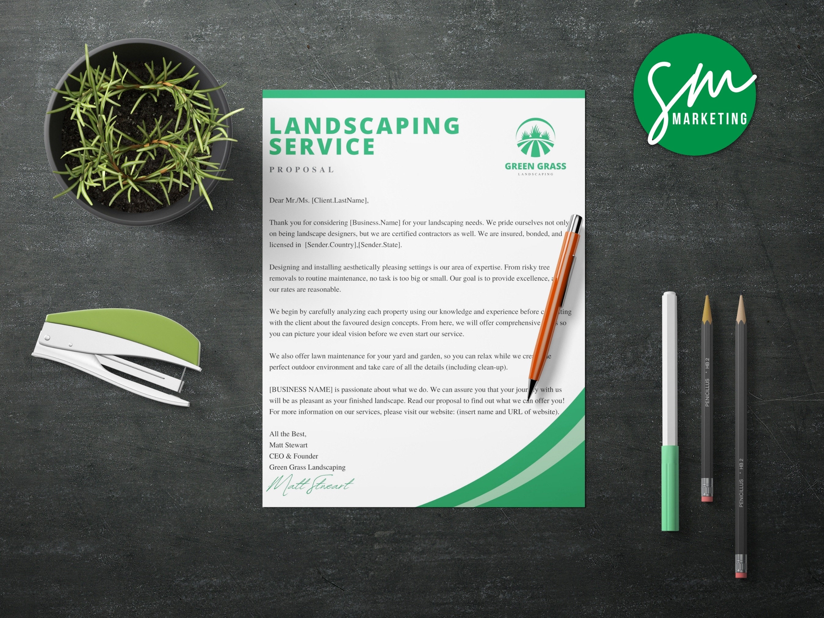 Landscaping Proposal Template, Business Proposal, Landscaping Proposal ...