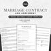 Marriage Contract Template | Contract Marriage Agreement, Wedding ...