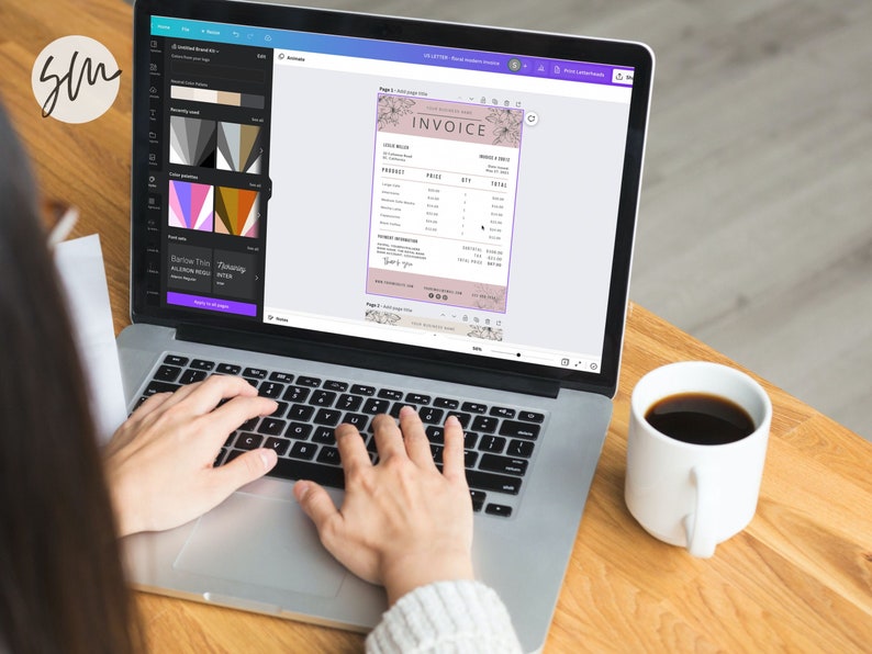 Invoice Editable Template, Printable Order Form Invoice,invoice ...