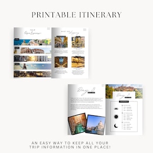 EDITABLE Travel Itinerary Template | Customizable Canva Mobile ...