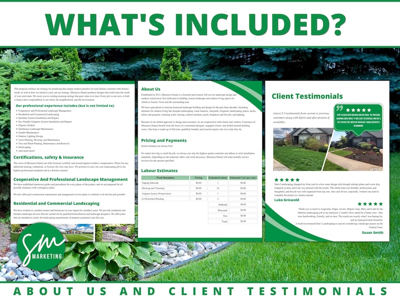 Landscaping Proposal Template, Business Proposal, Landscaping Proposal ...