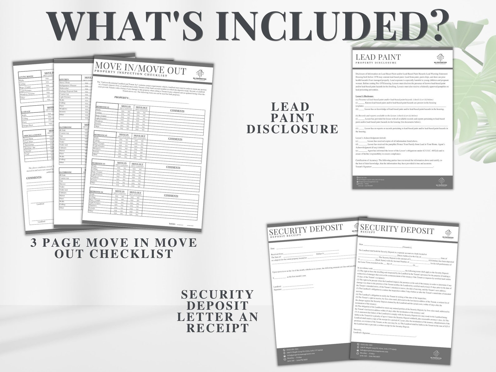 EDITABLE Rental Agreement Template BUNDLE, Lease Agreement Template ...