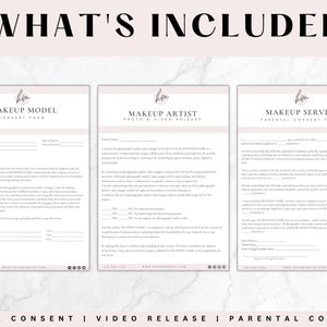 Makeup Artist Forms Bundle, MUA Contract, Makeup Service Forms ...