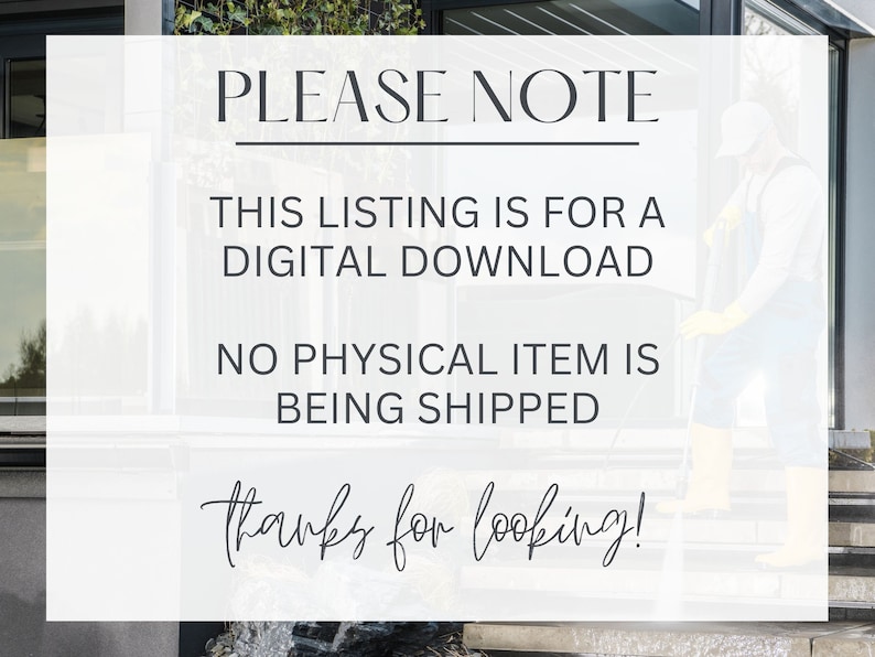 Pressure Washing Forms Pressure Washing Template Pressure - Etsy