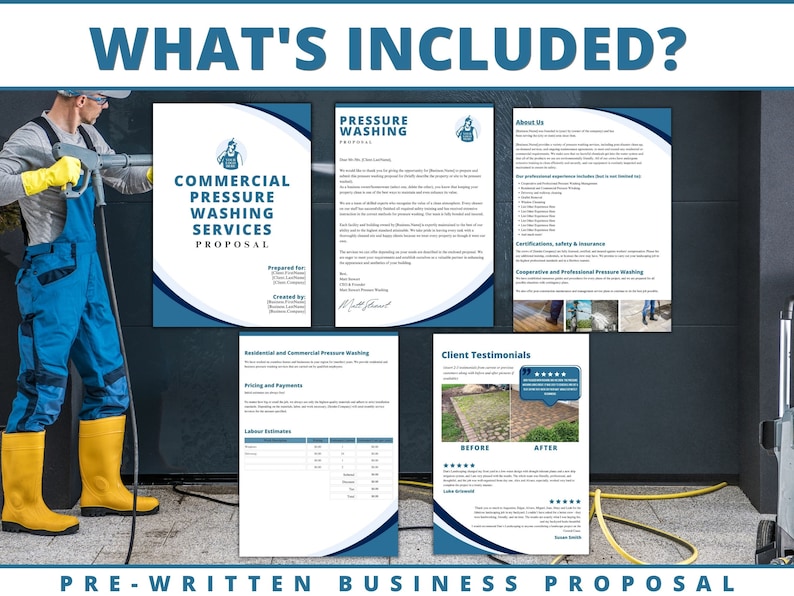 Pressure Washing Forms, Pressure Washing Template, Pressure Washing ...