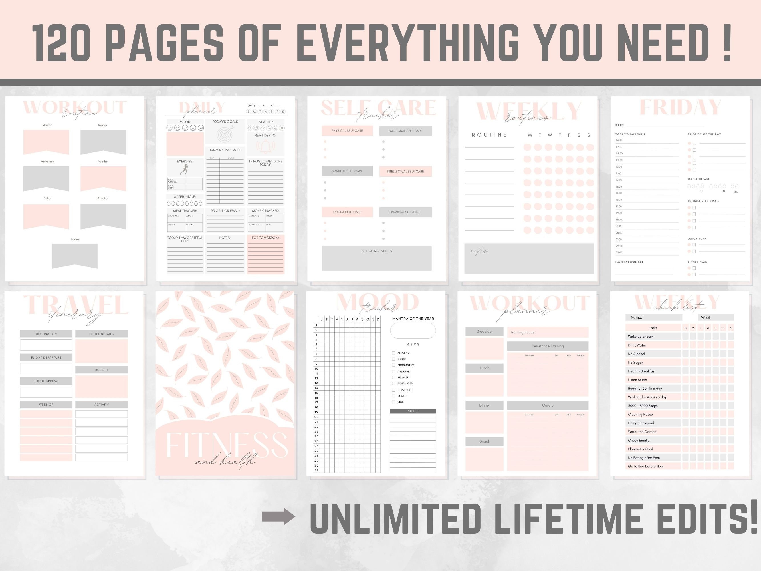 Adhd Planner, Productivity Planner, Printable Planner, ADHD Planner for ...