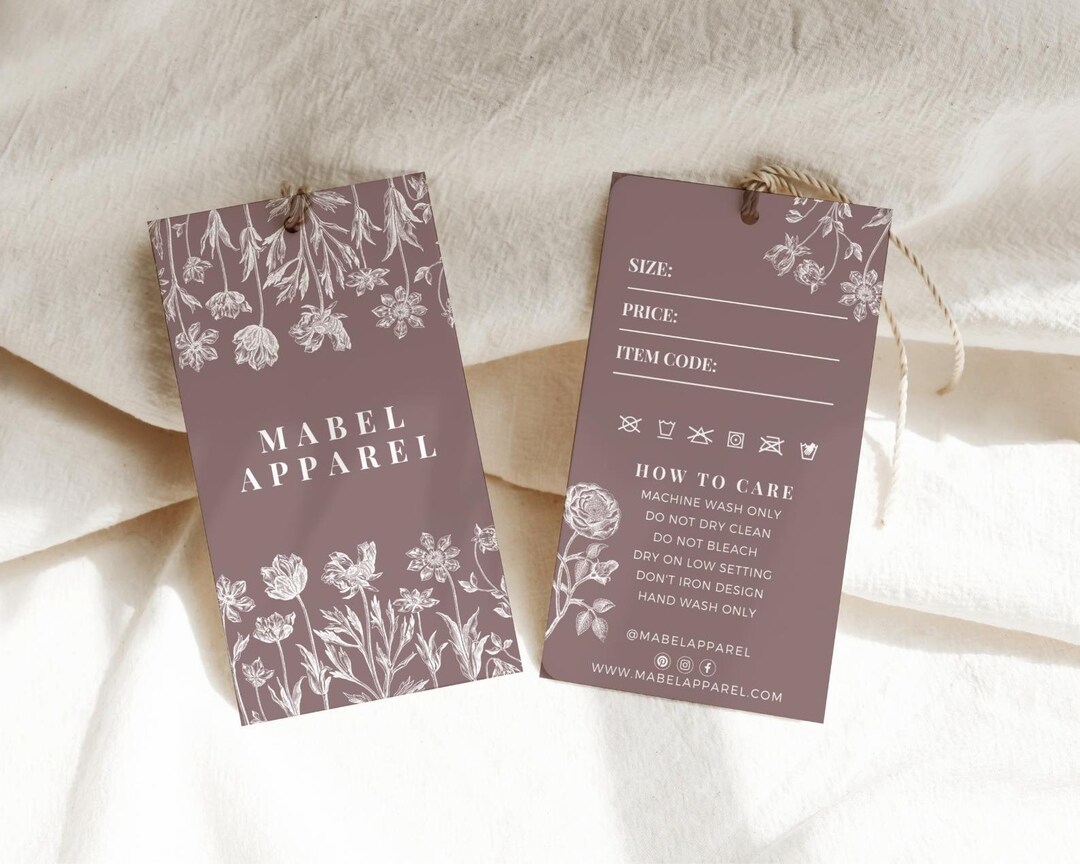 Hang Tag Template, Tag Template, Hang Tag Design, Hang Tag Custom ...