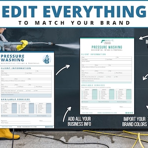 Pressure Washing Forms, Pressure Washing Template, Pressure Washing ...