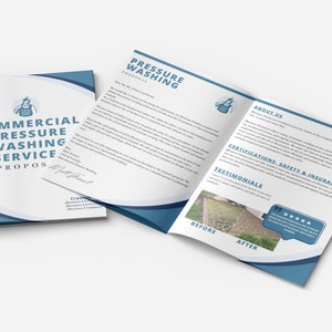 Pressure Washing Proposal Template, Proposal Template, Pressure Washing ...