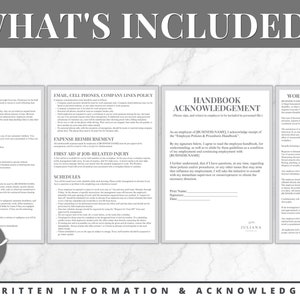 Editable Cleaning Business Employee Handbook Bundle, Employee Manual ...