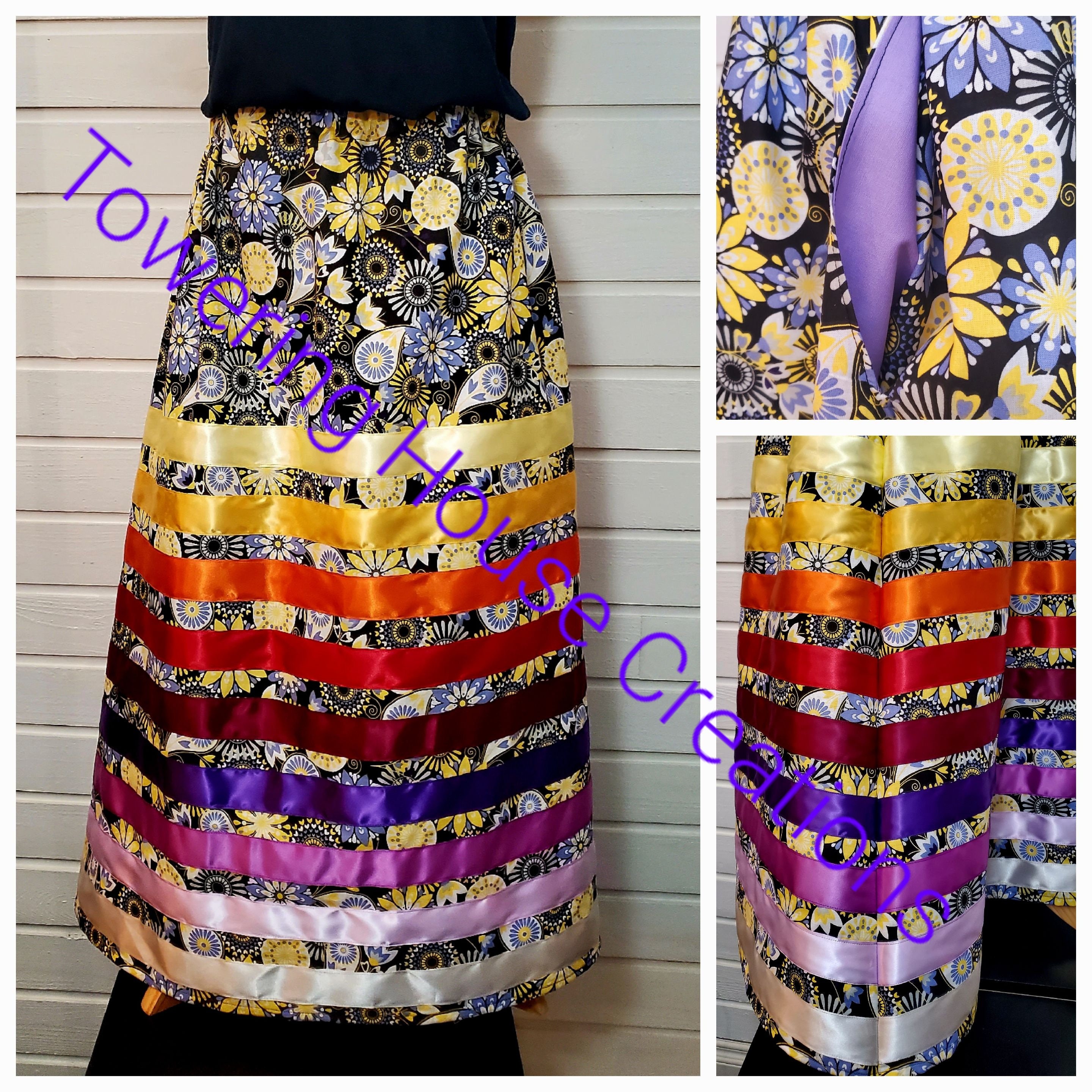 Ribbon Skirt - Etsy