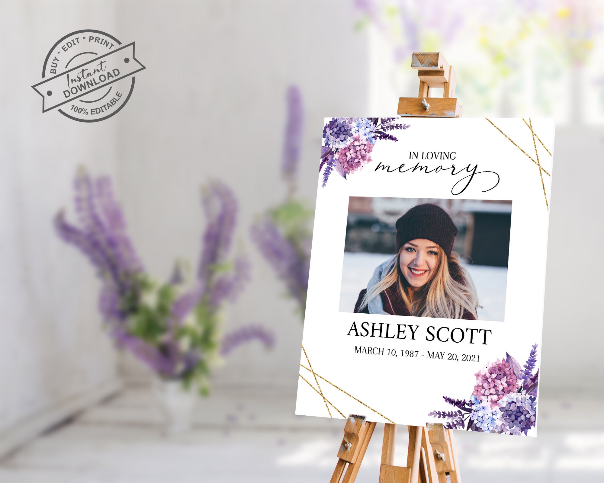 Celebration of Life Welcome Sign, Funeral Welcome Sign, in Loving ...