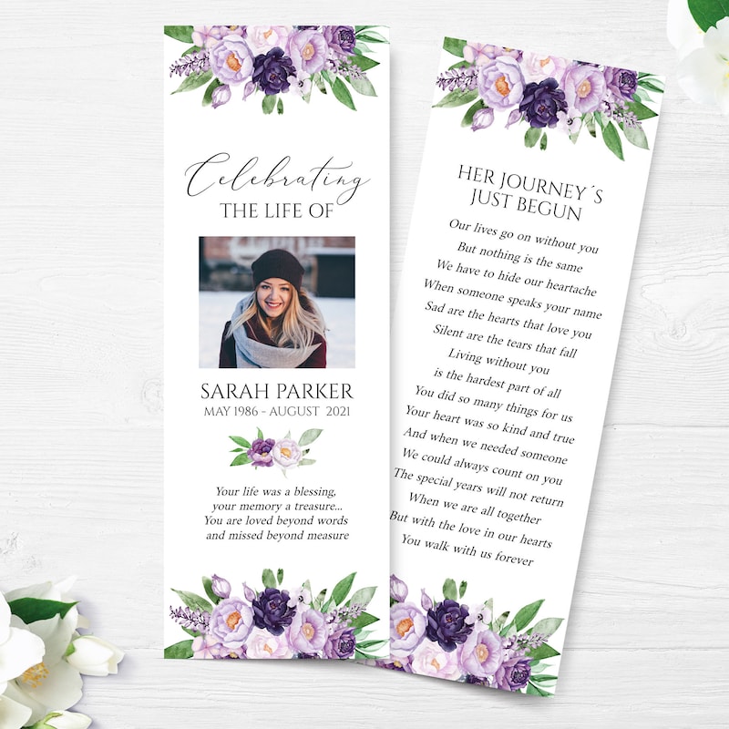 Bookmark Invitation - Etsy