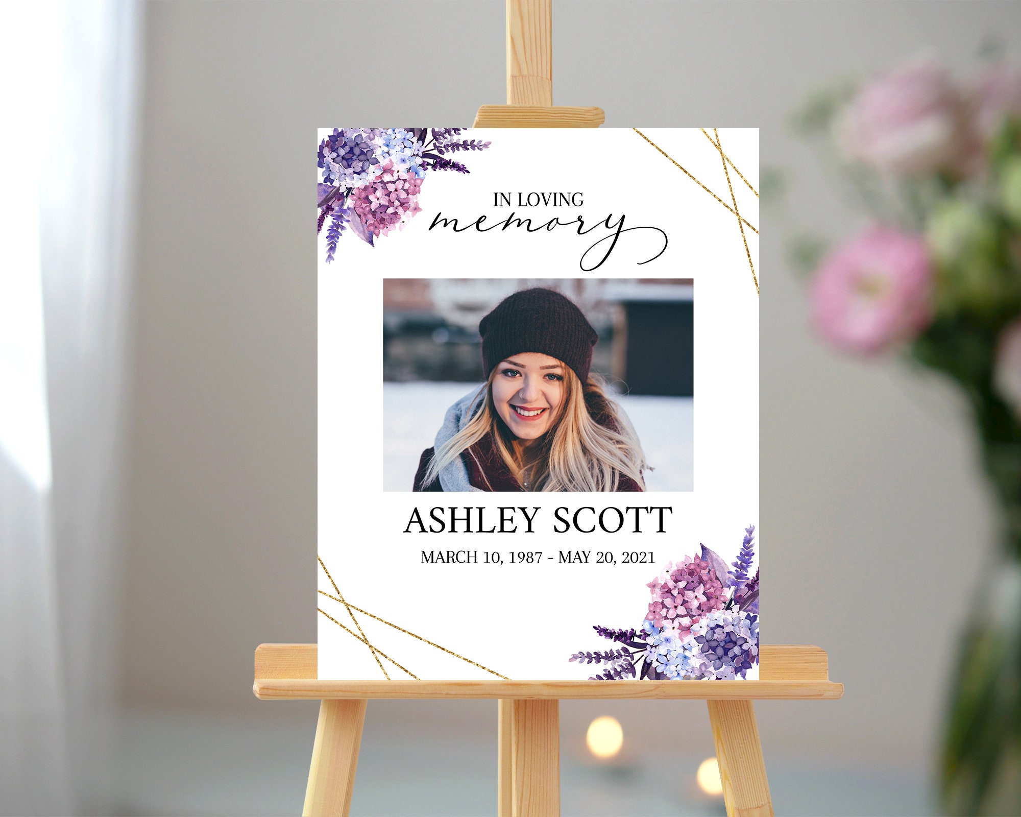 Celebration of Life Welcome Sign, Funeral Welcome Sign, in Loving ...