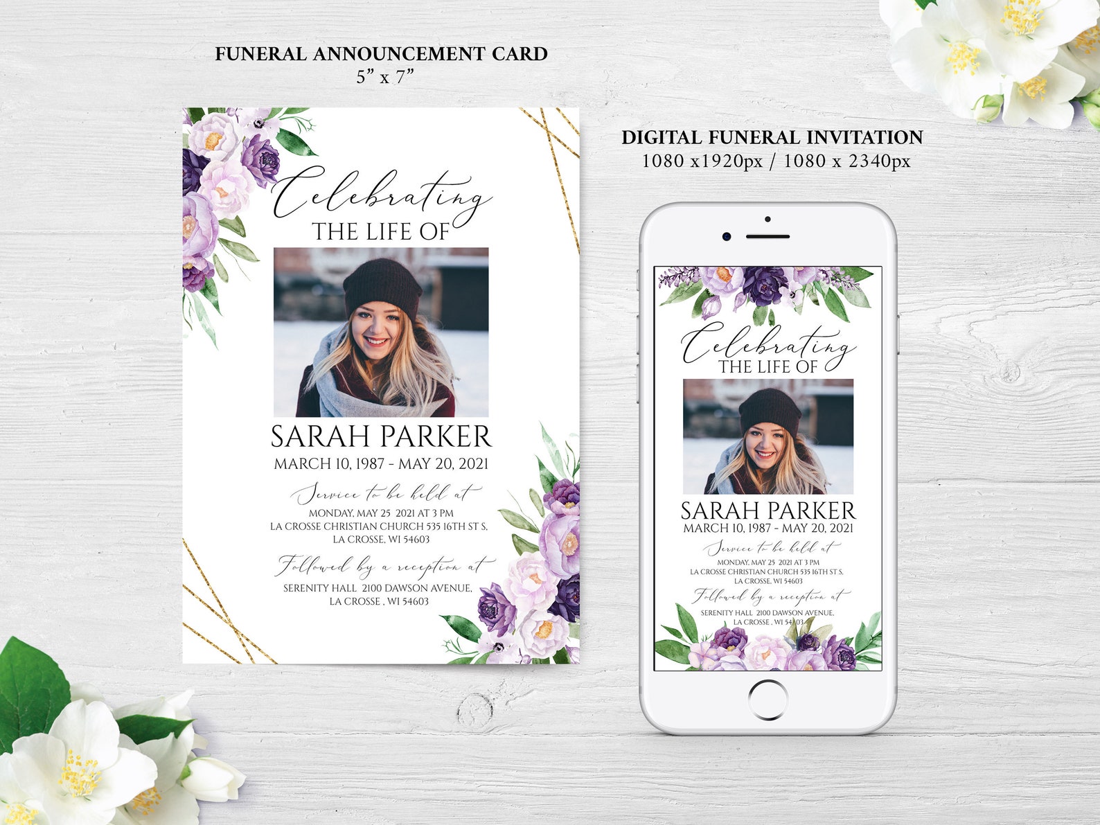Editable Funeral Bundle, Memorial Package, Celebration of Life Package ...
