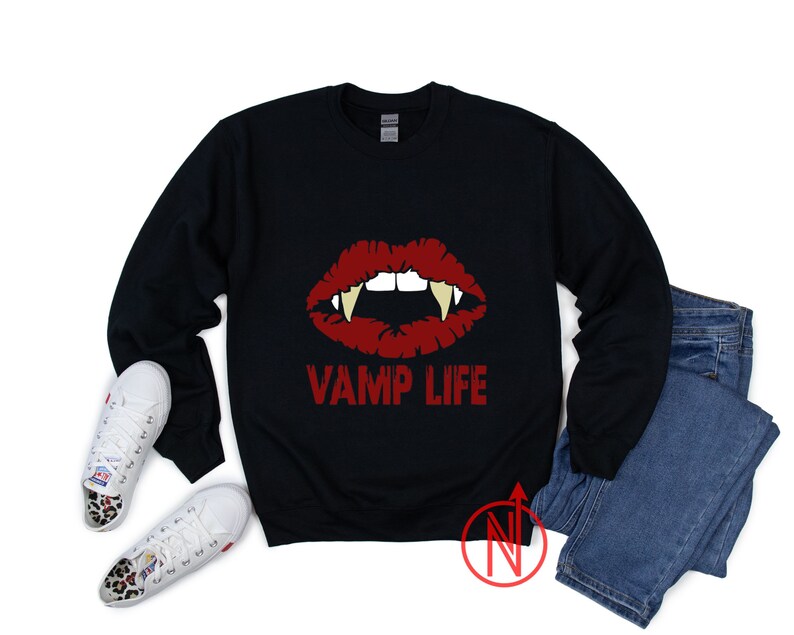 Vamp Life - Crew Neck Sweater - Etsy