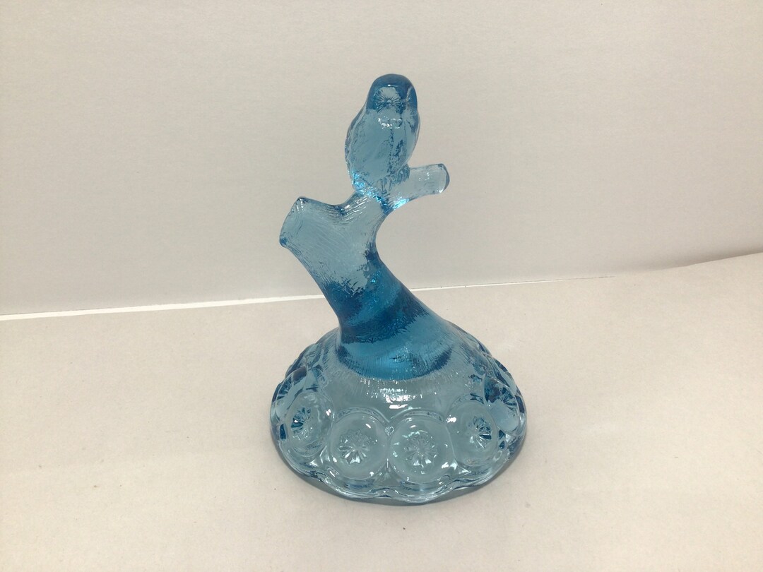 Weishar Blue Glass Owl Ring Tree - Etsy