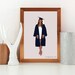 Graduation Cartoon Illustration, Custom Digital Portrait, Faceless ...