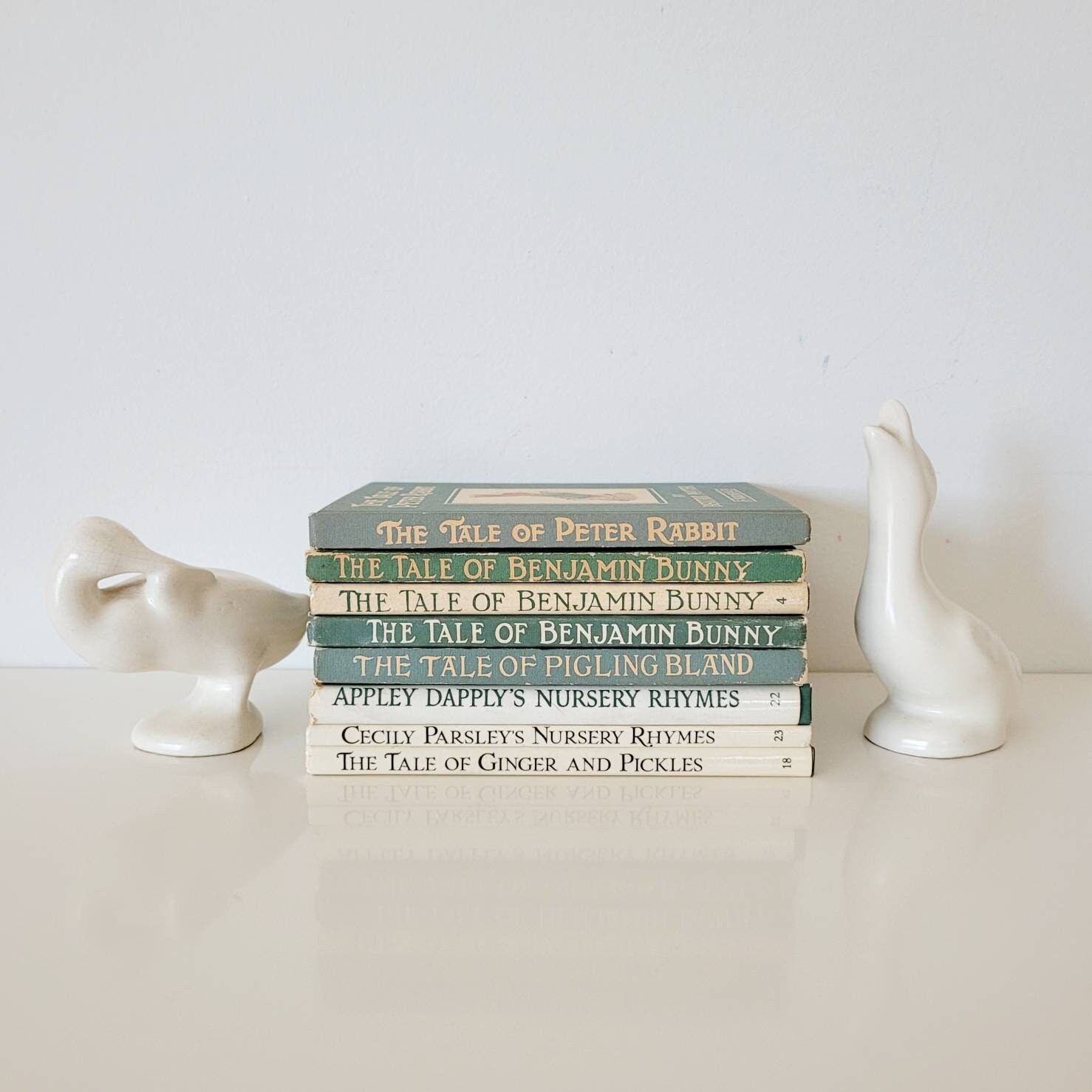 Vintage Beatrix Potter Books, Sold Individually Peter Rabbit, Benjamin ...