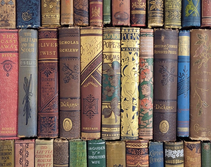 Antique Victorian & Edwardian 1800s/early 1900s Books With Ornate ...