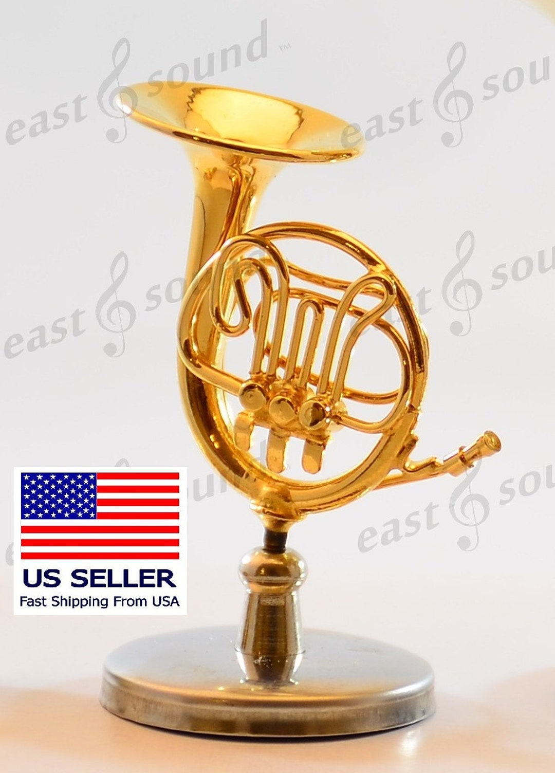 Miniature French Horn, 4" Perfect Music Gift (model 1:6) - Etsy