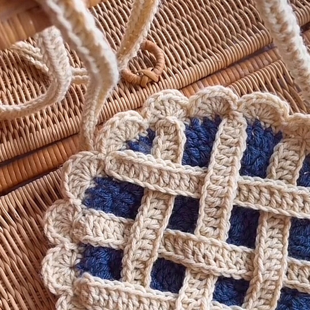 Crochet Pie Tote Bag, Blueberry Pie Bag, Cherry Pie Bag, Crochet ...
