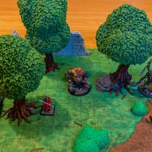 Bush Scatter Terrain for Dnd / Ttrpgs • Tabletop Terrain Miniatures ...