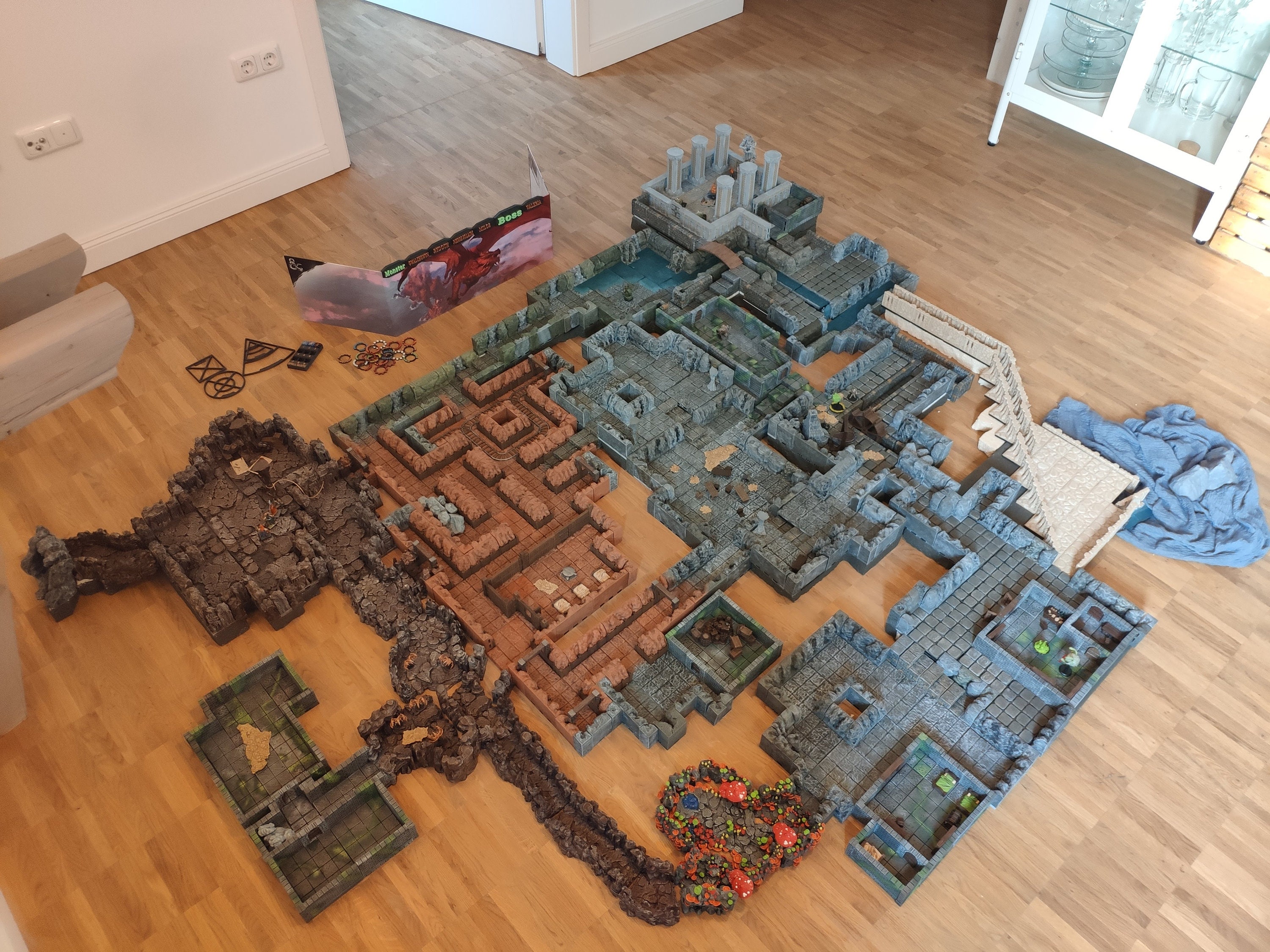 Dungeon Tile Cavern Pillar Tabletop Terrain Dungeons & - Etsy Denmark