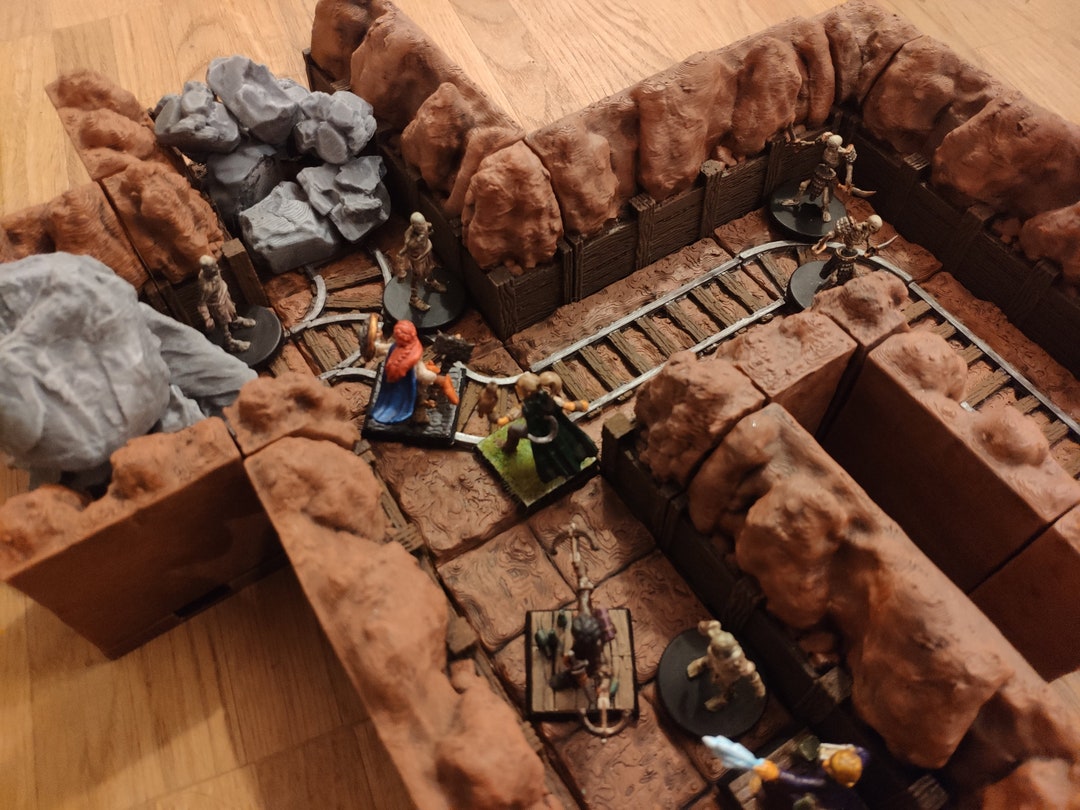 Dungeon Tiles Mines Set 1 Tabletop Terrain Dungeons & Dragons Mine Map ...