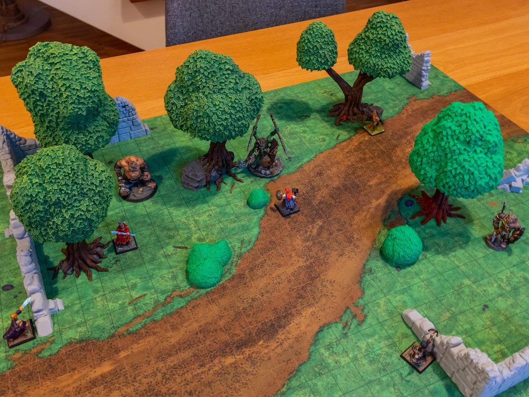 Tree Scatter Terrain for Dnd / Ttrpgs • Tabletop Terrain Miniatures ...