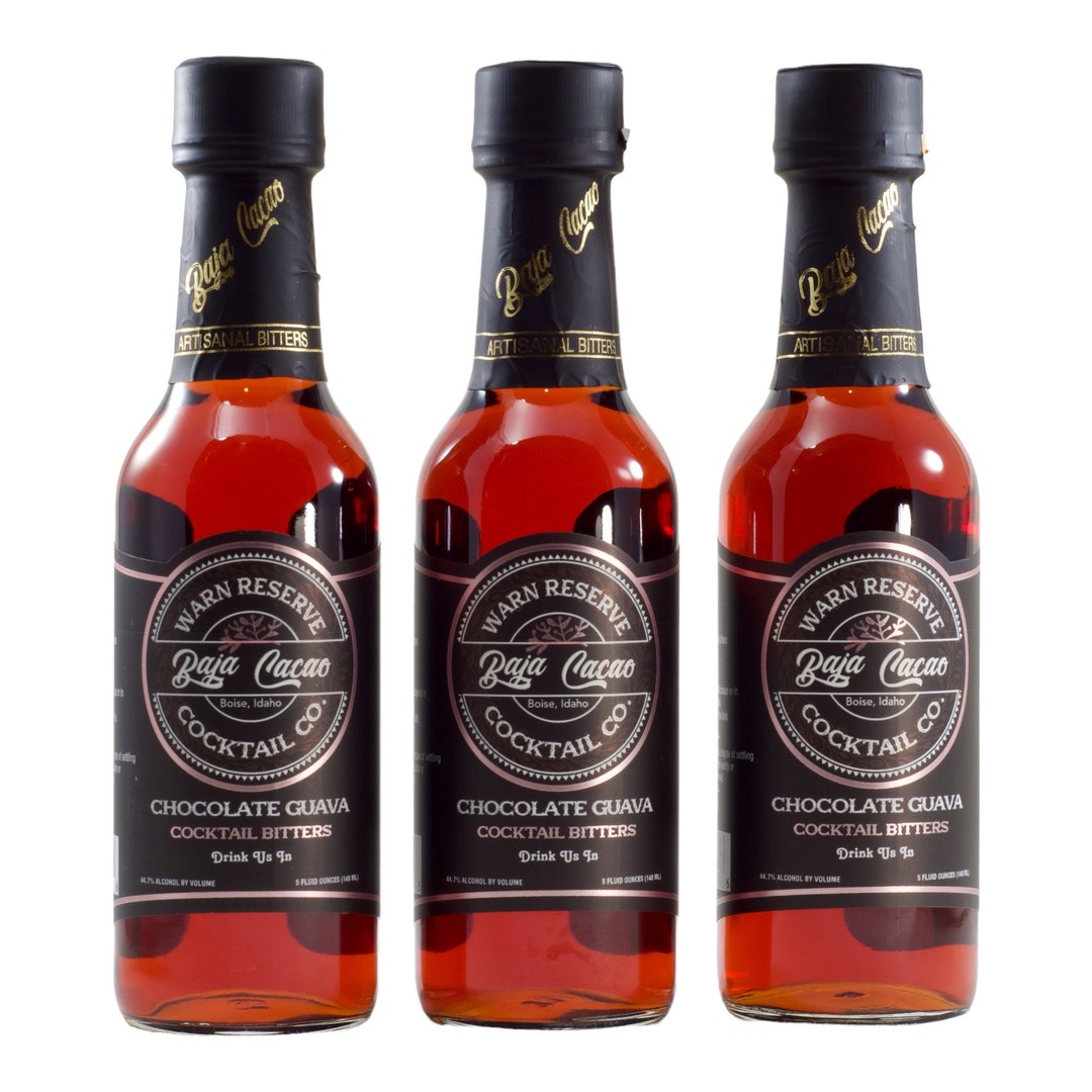 Cocktail Bitters Chocolate Guava Bitters 3 Pack, 5 Fl. Oz. Bottles - Etsy