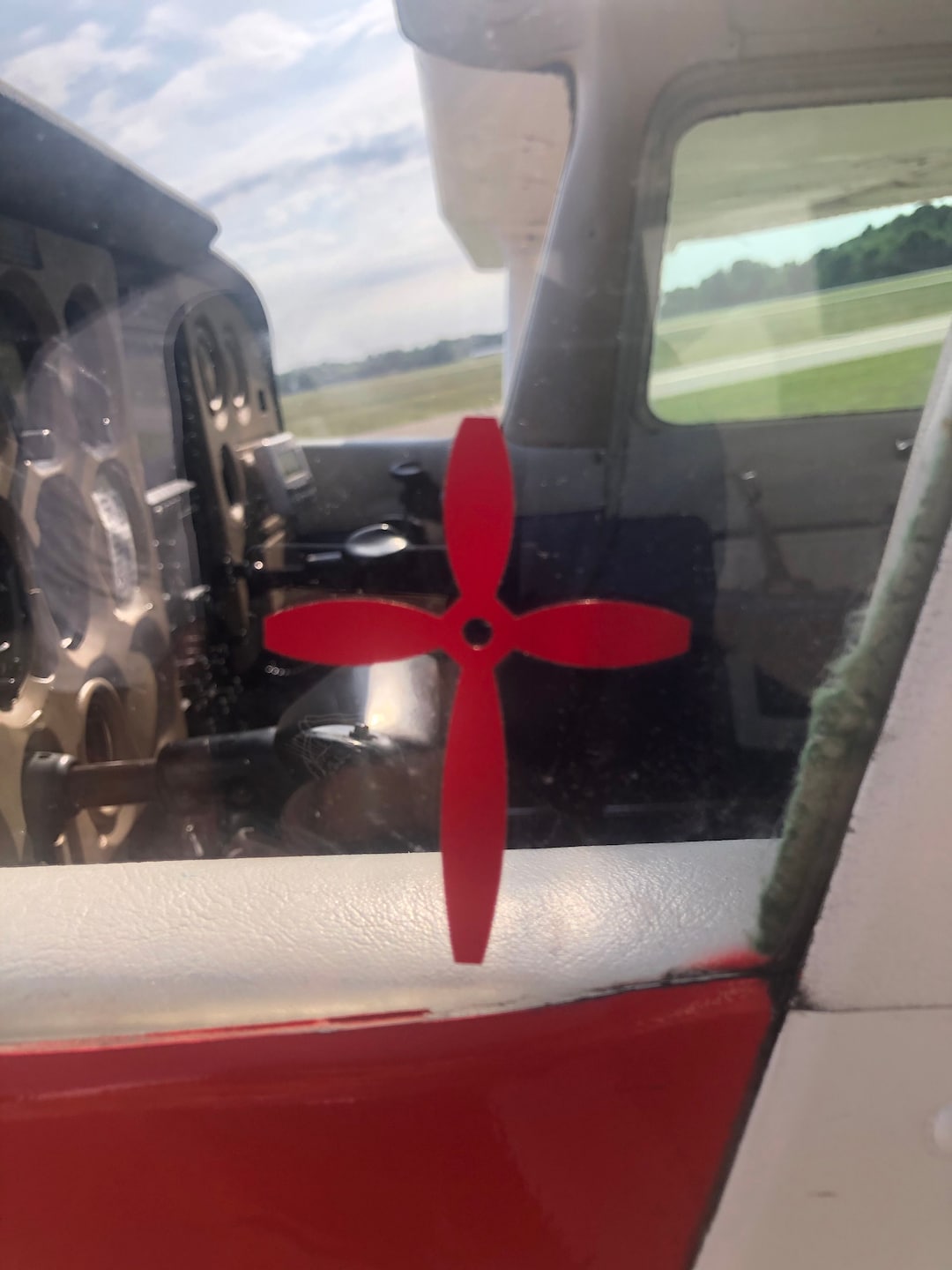 Propeller Cross Sticker - Etsy