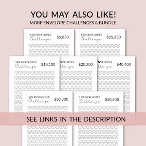 25K Saving Challenge L 100 Envelope Challenge for 25000 Savings ...