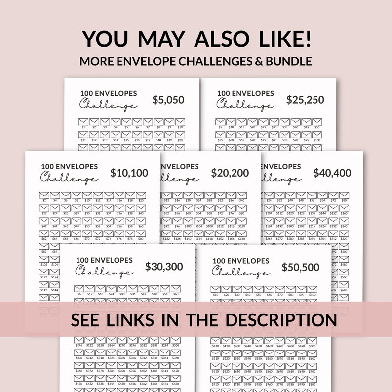 40K Saving Challenge L 100 Envelope Challenge for 40000 - Etsy 40K Saving Challenge L 100 Envelope Challenge for 40000 - Etsy