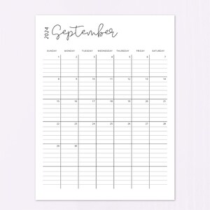 2024 2025 Midyear Lined Calendars PORTRAIT Monthly Academic Planner 8 ...