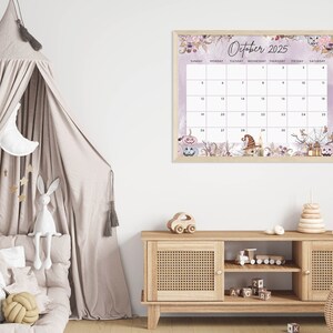 October 2025 Calendar, Spooky Floral Halloween Sweet Pumpkins Printable ...