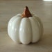Pumpkin, Decorative Pumpkin, Ceramic Pumpkin, White Pumpkin Ornament ...