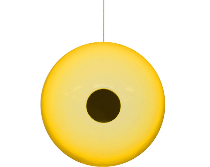 Sunflower Bird House Ball | Handmade Yellow Ceramic Bird House by ...