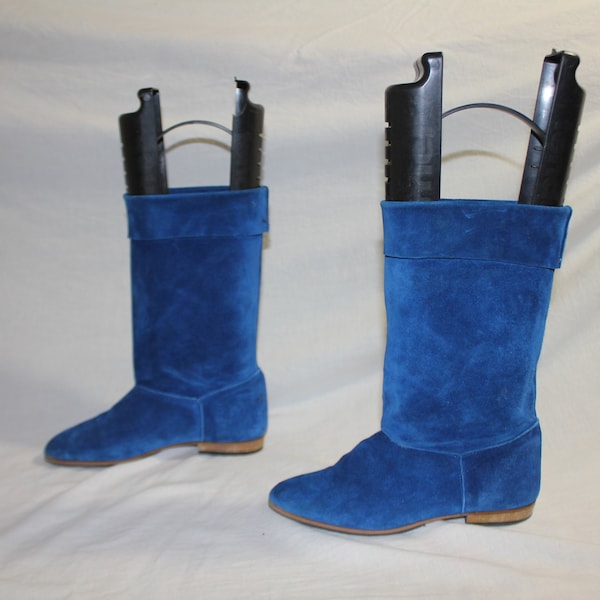 Blue Suede Boots - Etsy