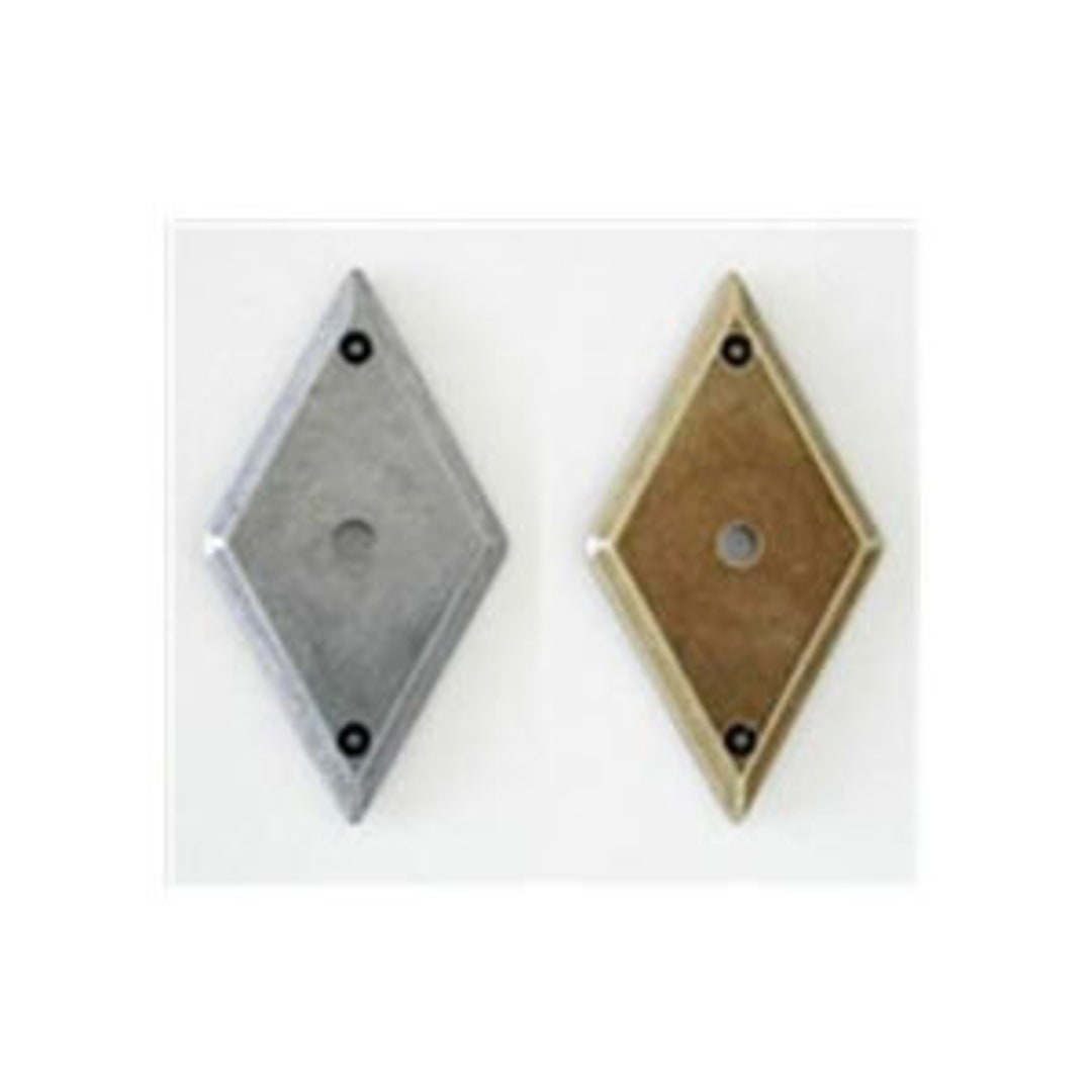 Traditional Diamond Backplate - Antique Brass - Etsy