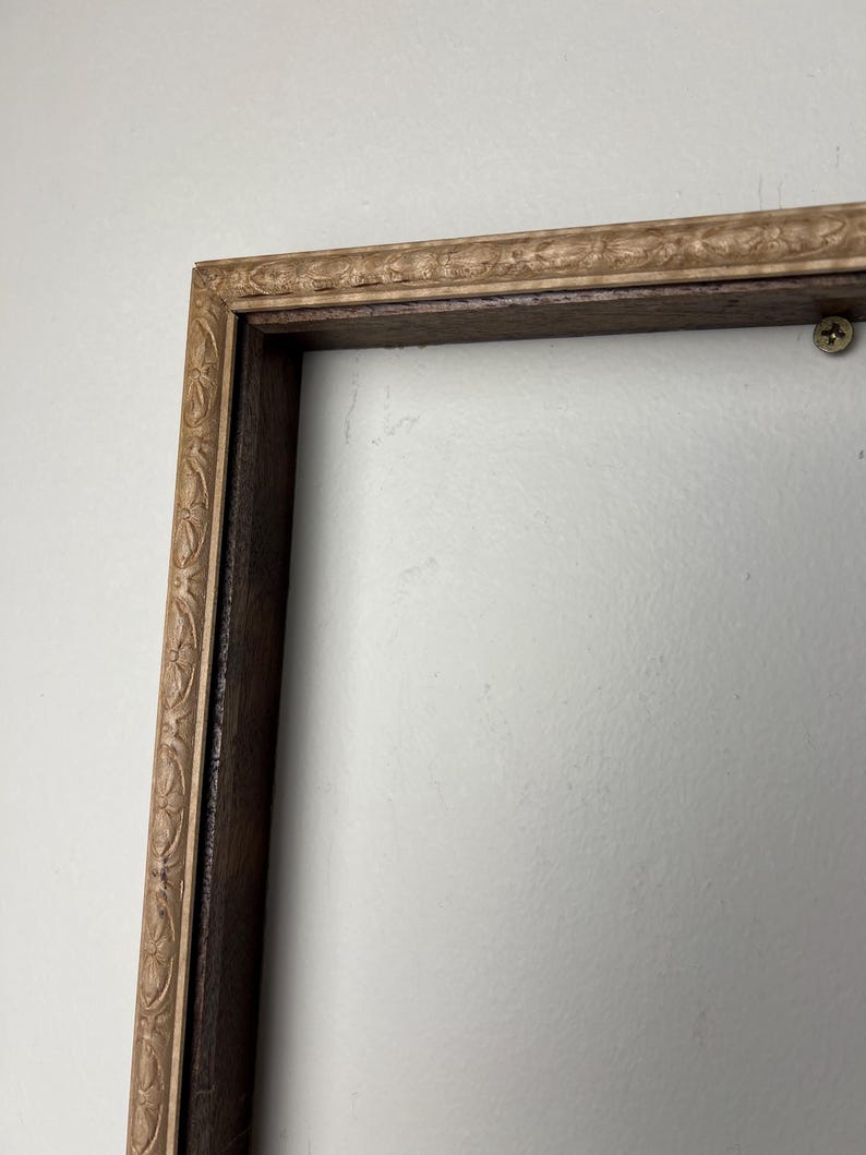 Antique Wooden Picture Frame With Decorative Moulding - Etsy