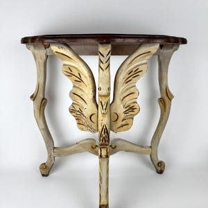 Antique French Country Swan Half Moon Console Table - Etsy