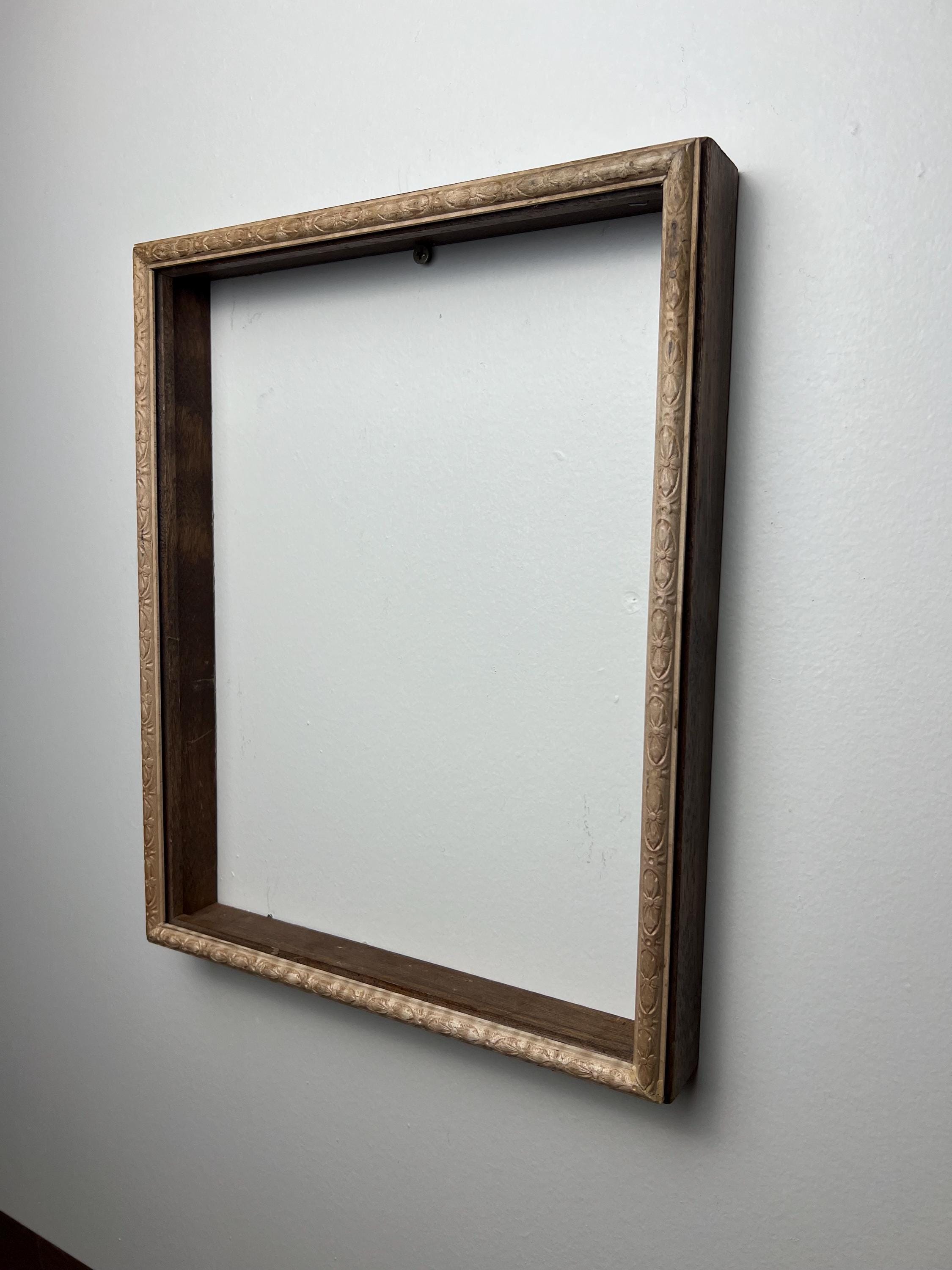 Antique Wooden Picture Frame With Decorative Moulding - Etsy