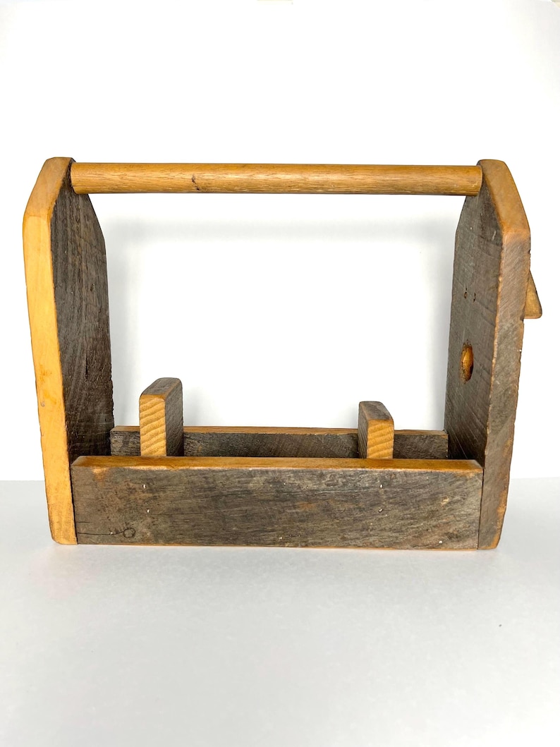 Vintage Handmade Wooden Birdhouse Tool Box Carrier - Etsy