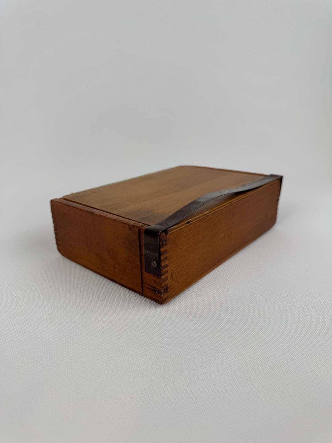 Antique Wooden Cigar Box With Metal Latch - Etsy