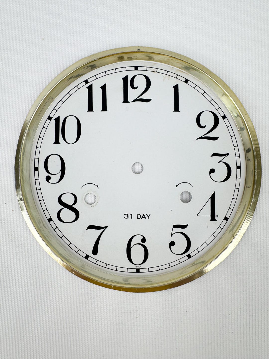 Vintage Gold and White Decorative Clock Face, Mantel Tabletop Decor - Etsy